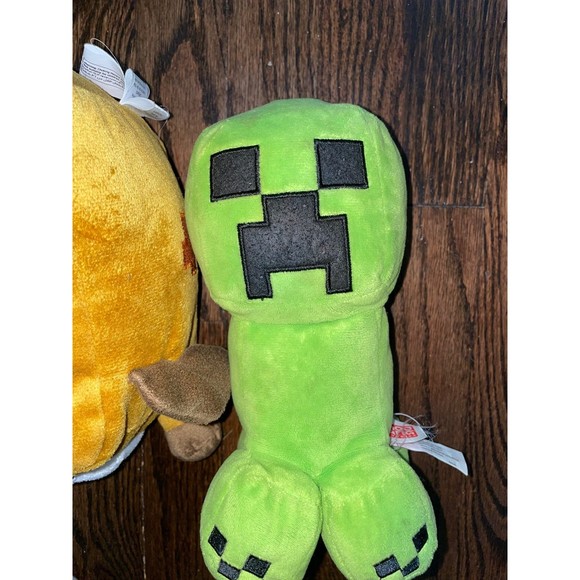 Minecraft | Toys | Minecraft Mojang Green Creeper And Dog Plush Stuffed ...